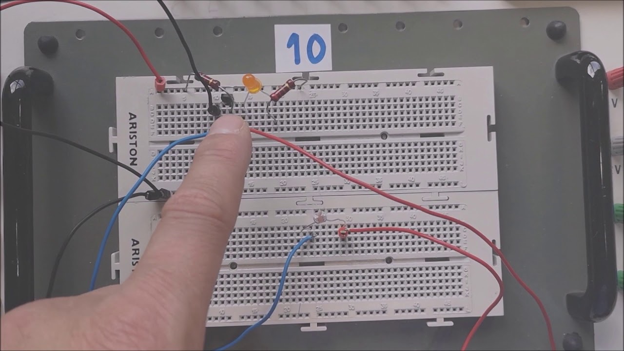 Detector de Oscuridad con Transistor y LDR - YouTube