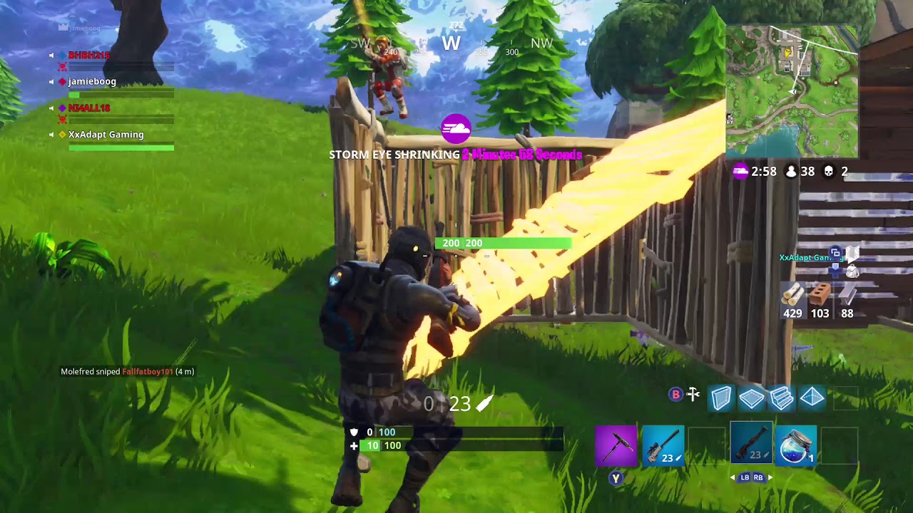 4 people get sniped by 1 guy (Fortnite Battle Royale) - YouTube