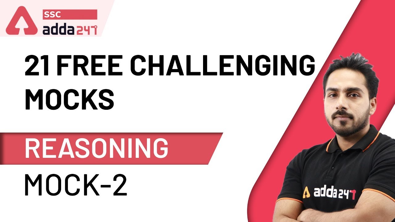 21 Free Challenging Mocks | Mock-2 | SSC CHSL TIER 1 - YouTube