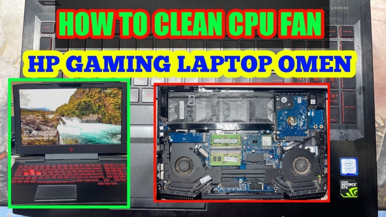 HP OMEN GAMING LAPTOP OPEN AND CLEAN CPU FAN/easy way open any gaming ...