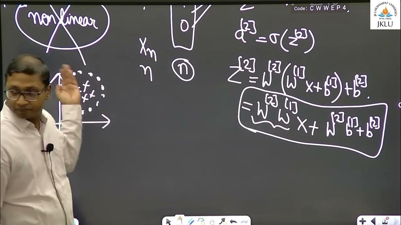 Lecture 15: Activation functions, need for non-linearity and random initialization. - YouTube