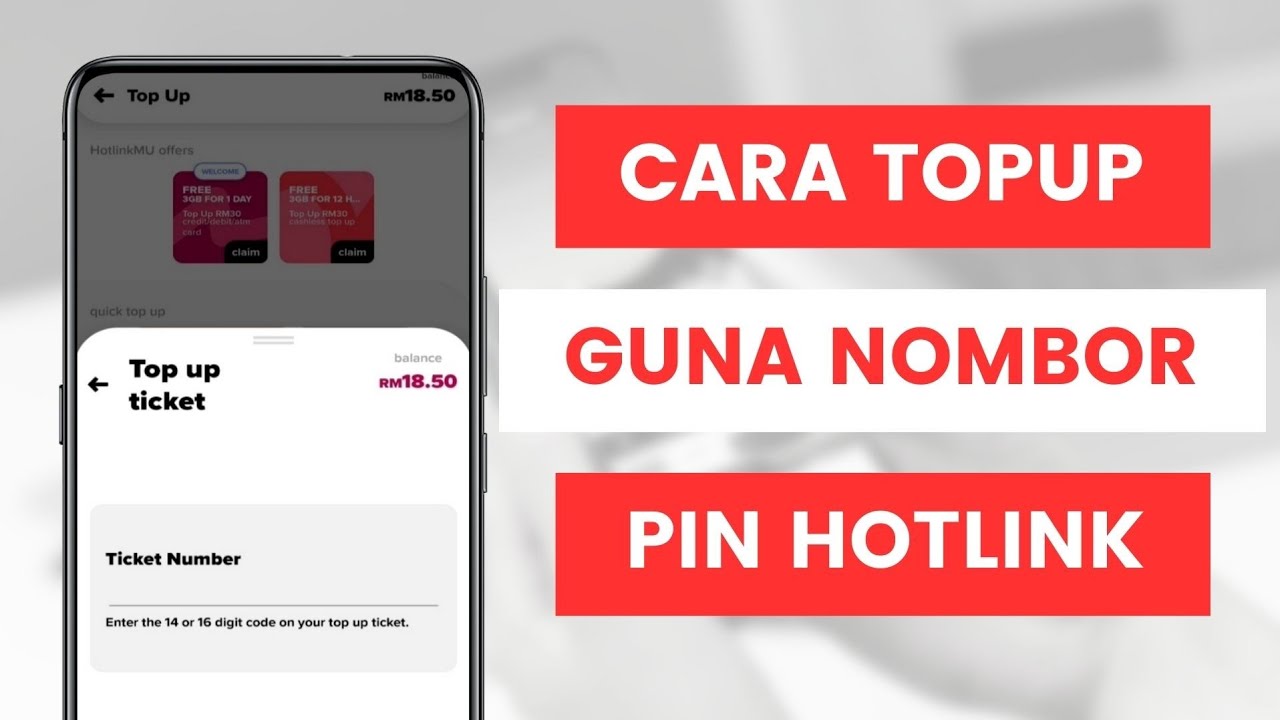 Cara Tambah Nilai Kredit Prepaid Maxis Hotlink Guna Kod PIN Dan Nombor ...