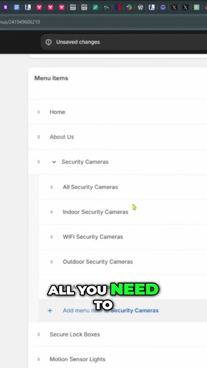 Master Shopify - Add and Arrange Menu Items Like a Pro! - YouTube