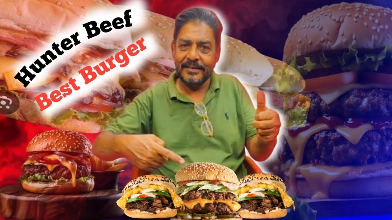 Hunter Beef Best Burger Nazimabad Karachi Wah Ye Hai Karach - YouTube