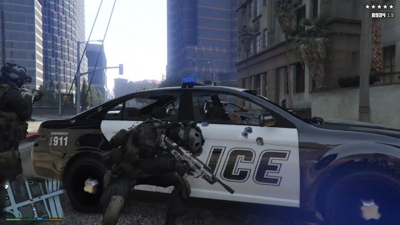 GTA 5 - Shadow Company Soldier Mod (PC) - YouTube