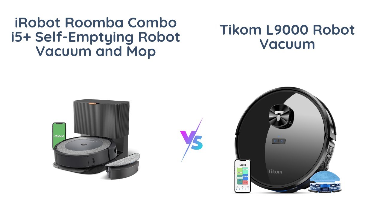 iRobot Roomba Combo i5+ vs Tikom L9000 | Ultimate Robot Vacuum Battle ...
