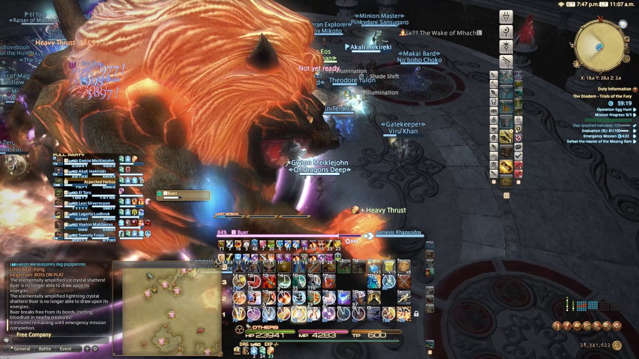 Emergency mission - Diadem 3.55b (Final Fantasy XIV) - YouTube
