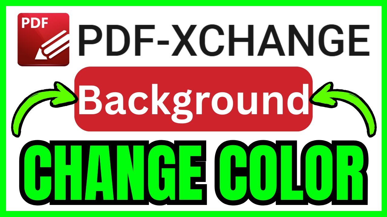 How To CHANGE BACKGROUND COLOR In PDF XChange Editor (QUICK & EASY ...