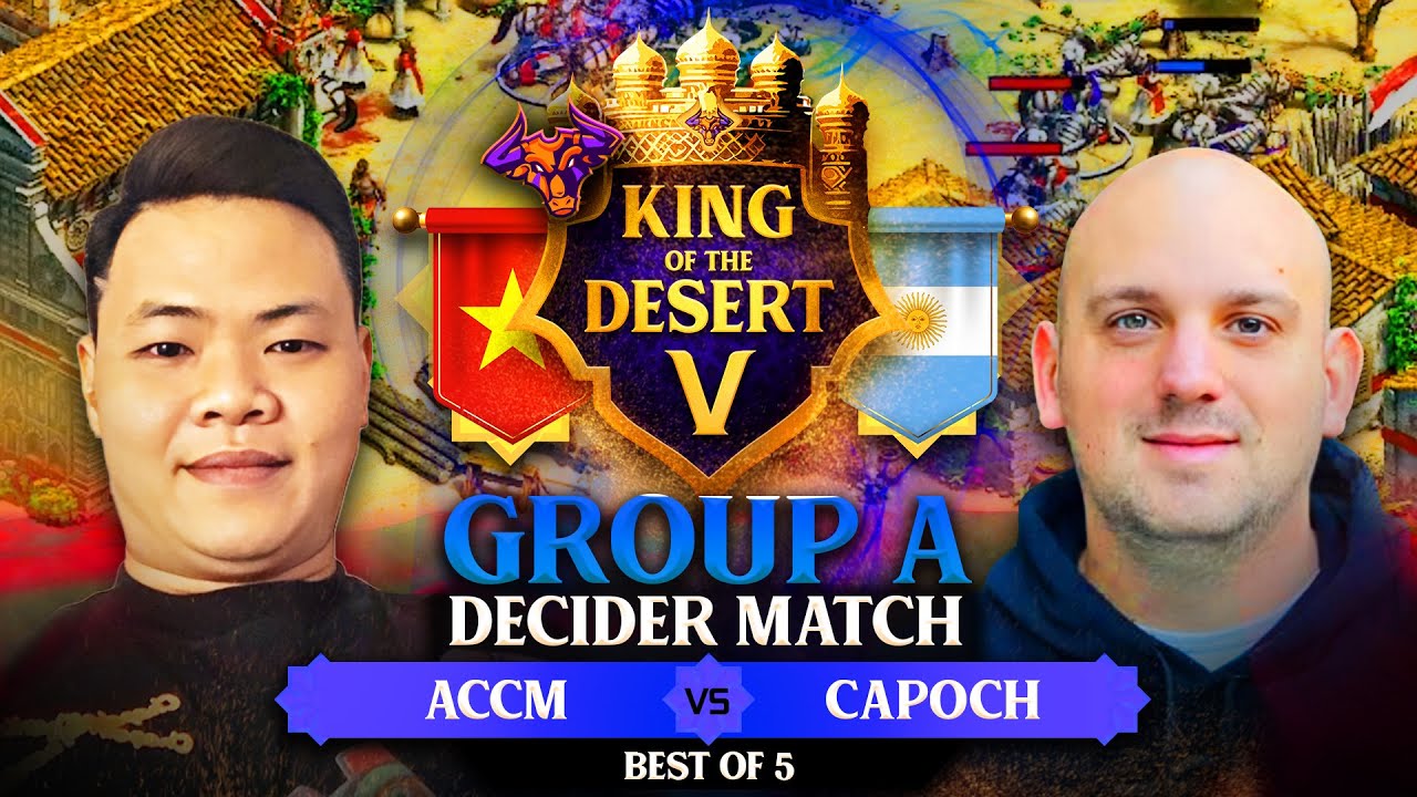 ACCM vs Capoch King of the Desert 5 DECIDERS #ageofempires2 - YouTube