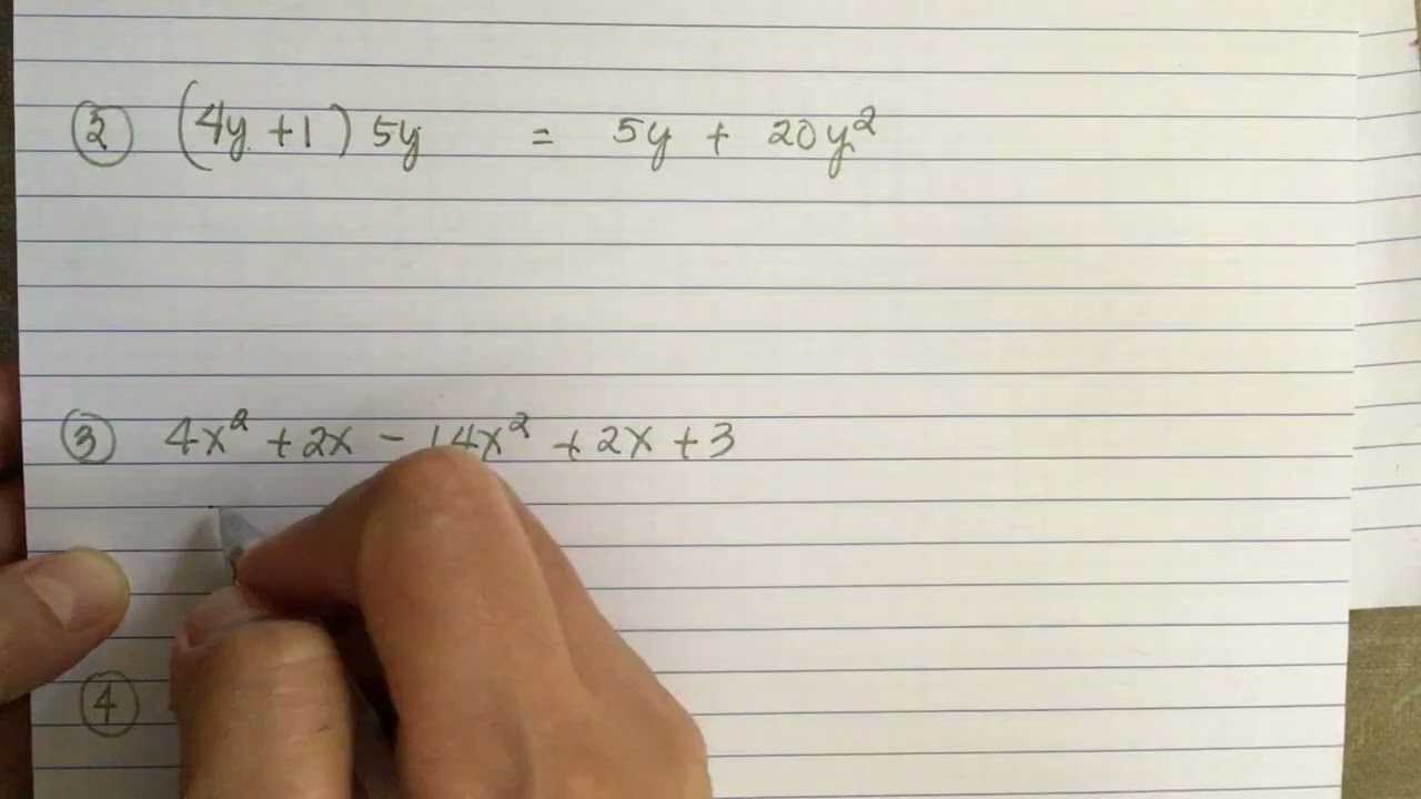 Simplify the following expressions - YouTube