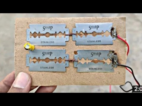 2 November 2020 how to make solar panel using blade | solar cell || at ...