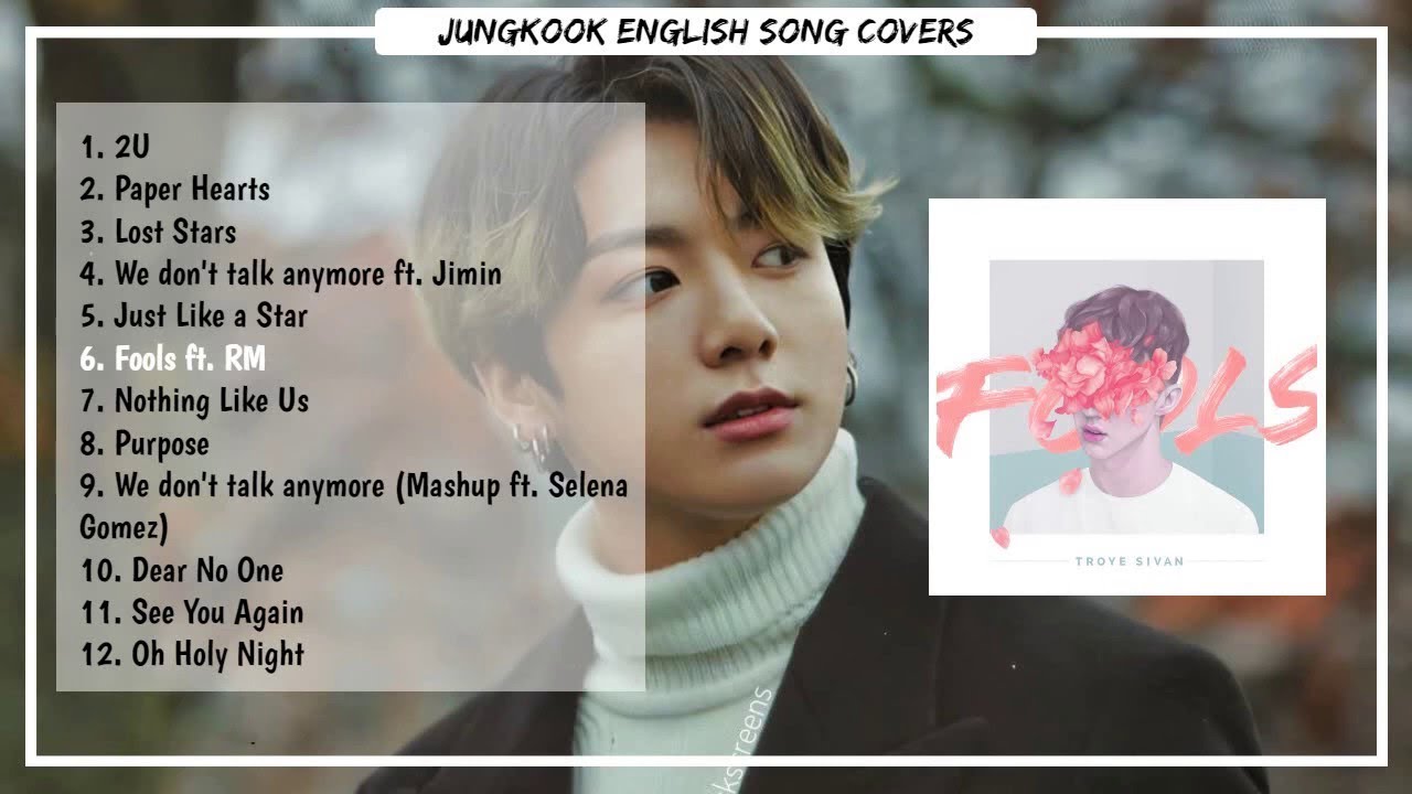[ Lyrics ] BTS| Jungkook English Song Cover [PLAYLIST] - YouTube