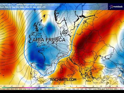 METEO fino all'11 settembre 2026 e la tendenza successiva