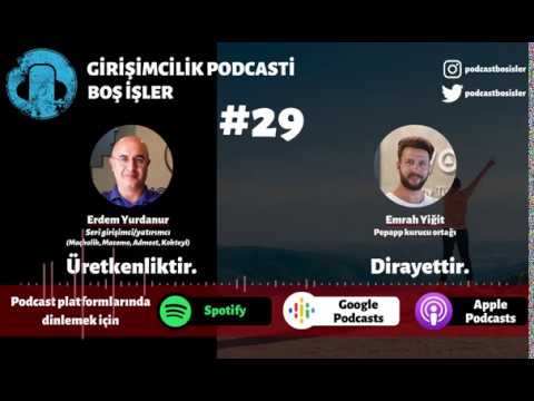 #29 Erdem Yurdanur ve yeni yatırımı Pepapp’ın kurucularından Emrah Yiğit