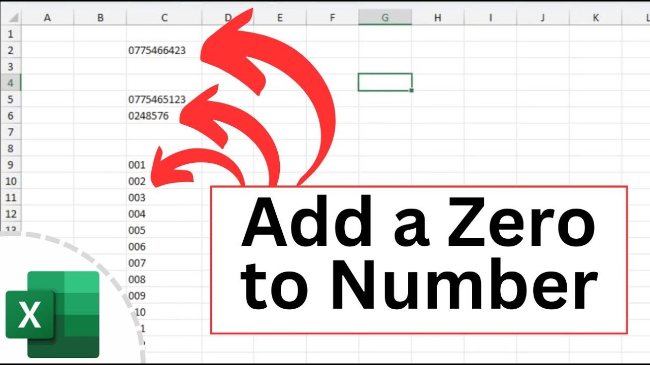Add a Zero In Front of a Number in Excel - Formula to Keep Leading ...