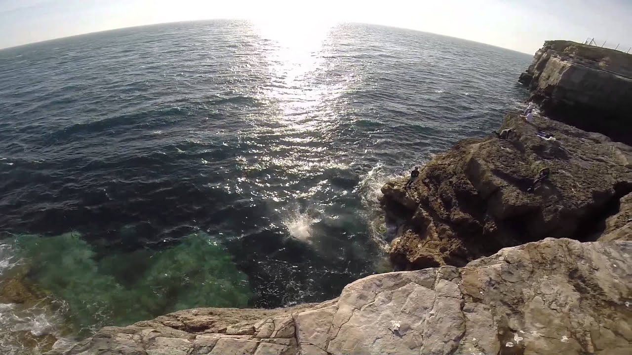Extreme Cliff Jumping Portland Bill HD - YouTube