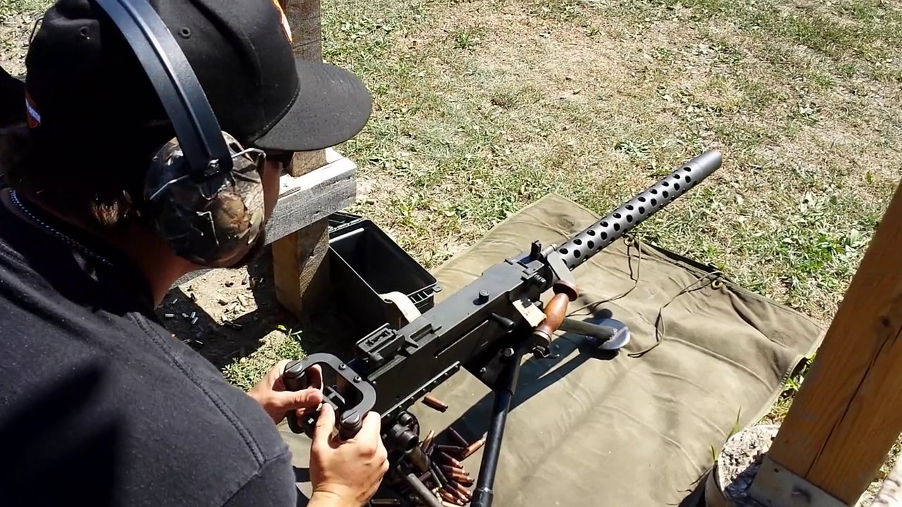 M1919 .308 caliber semi auto - YouTube