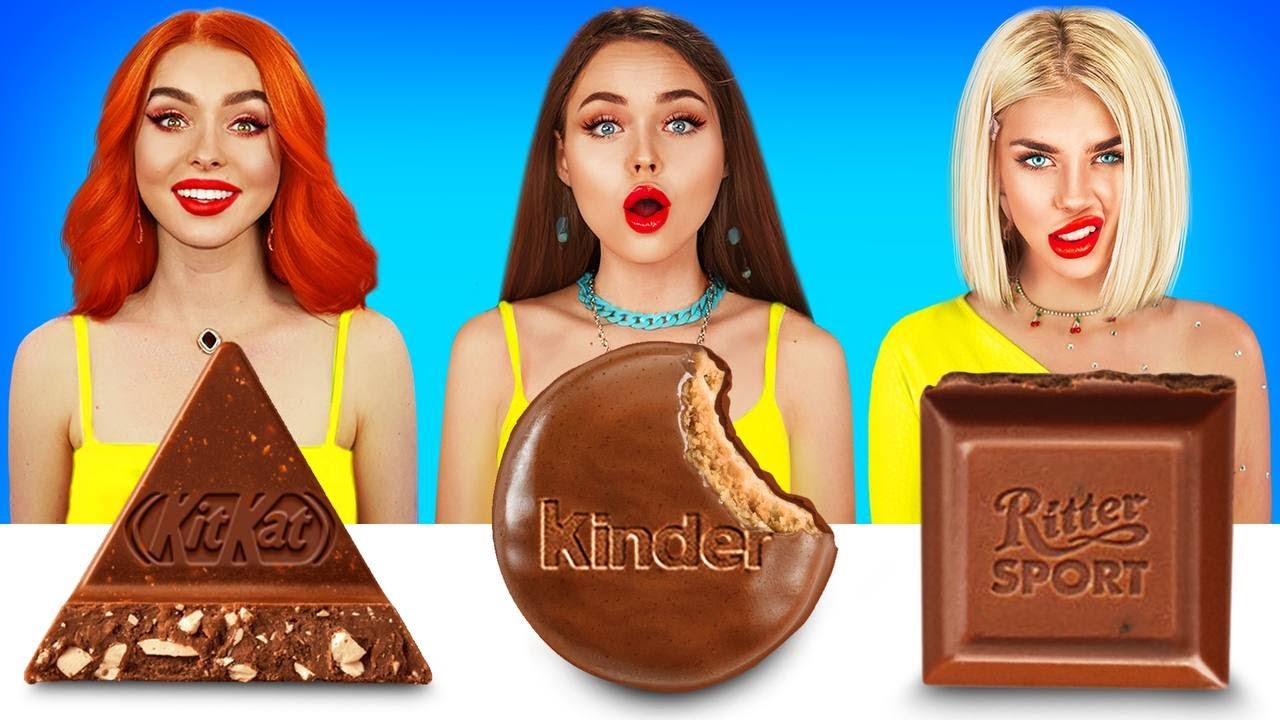 Geometric Shape Food Challenge | Crazy Food Battle and Funny Tricks by ...