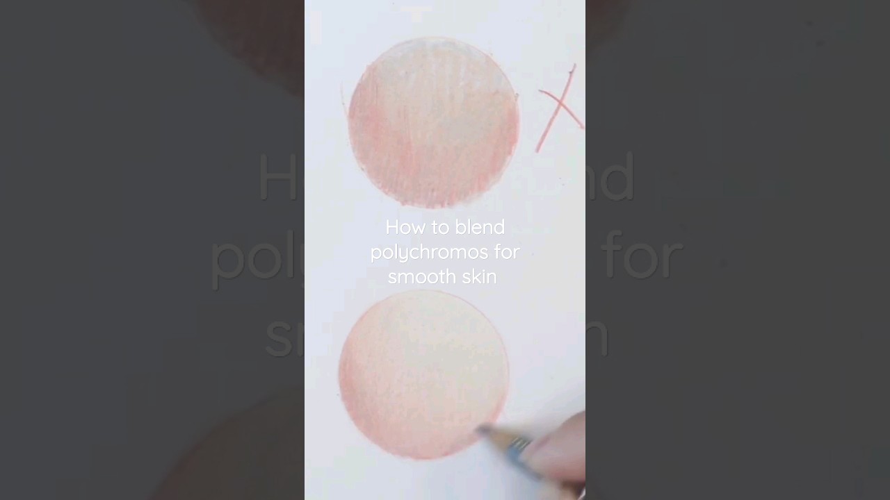 how to blend polychromos for smooth skin and skin tones. - YouTube