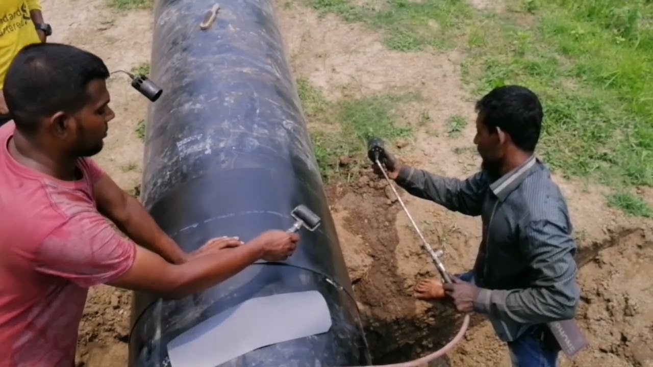 BRS PROJECT BOGURA FIELD JOINT COATING & RAPING COATING - YouTube