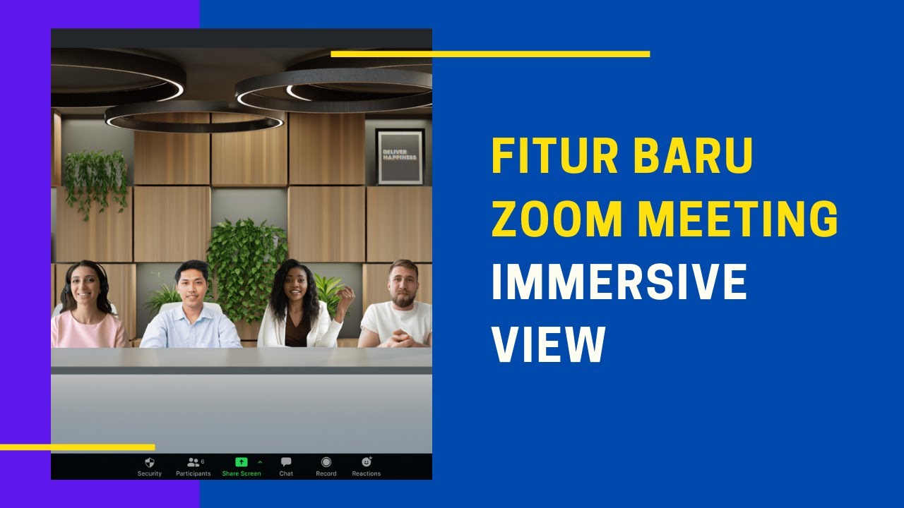 CARA MENGGUNAKAN FITUR IMMERSIVE VIEW ZOOM - YouTube