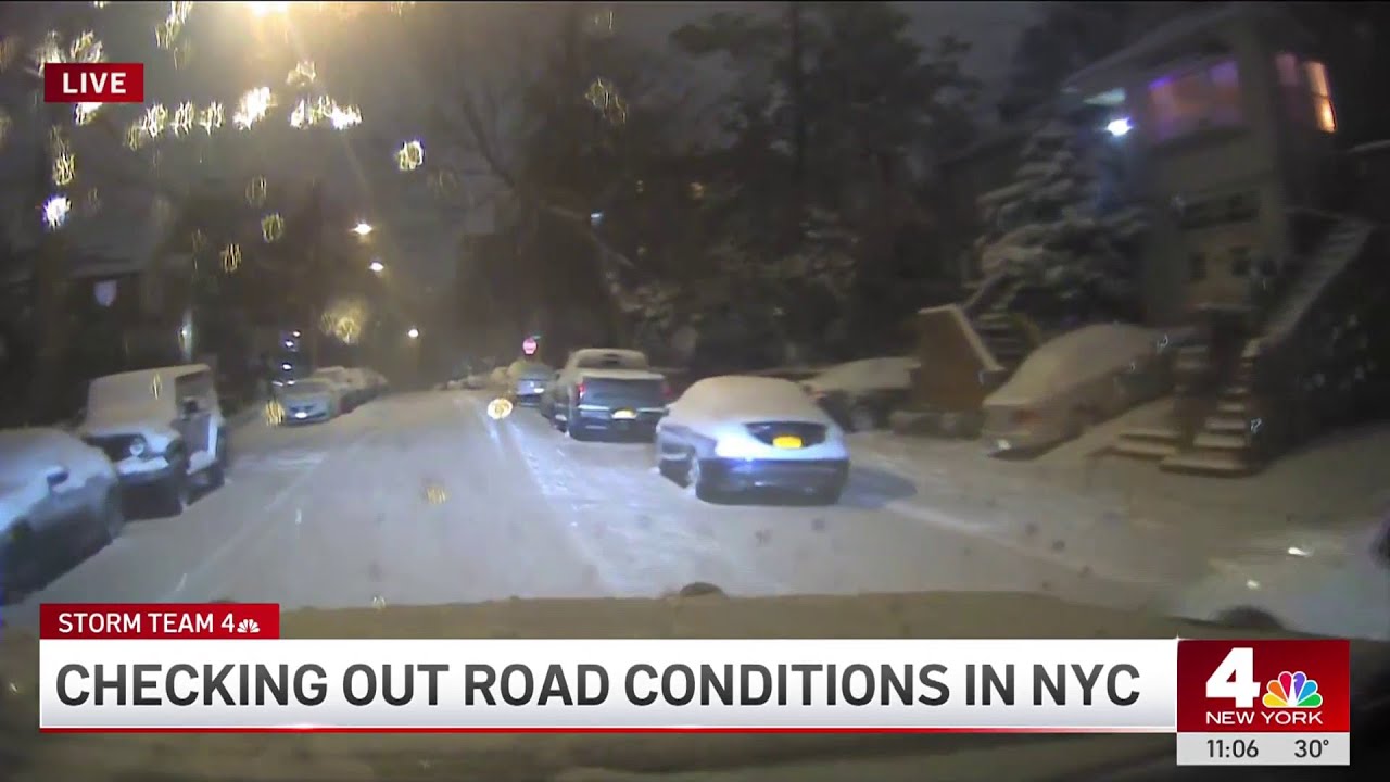 Live team coverage as snow falls across NYC metro area Saturday night ...