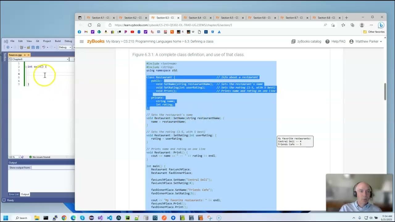 CS 210 Ch 6, Part 1 - Objects - YouTube
