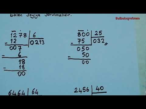 5.sınıf bölme işlemi 👉İyi anlatım👈 (Bölme sorunu bitecek) @Bulbulogretmen #bölme #matematik #5sınıf