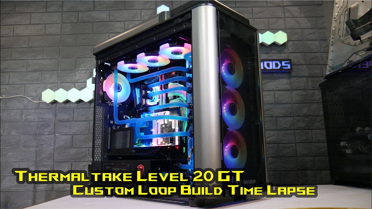 Thermaltake Level 20 GT Custom Loop Build Time Lapse - YouTube