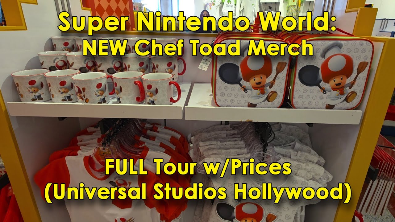Super Nintendo World - NEW Chef Toad FULL MERCHANDISE Tour w/Prices ...