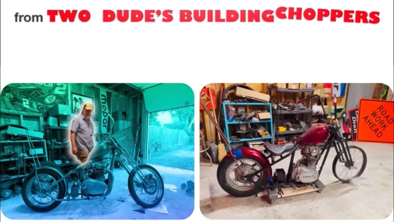 Building a Yamaha XS650 Chopper. Metric build off. Two Dude’s Building ...