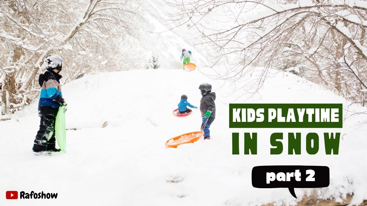 Every Child Love To Play With Snow |Playing With Snow |Snow Kids |Kids ...