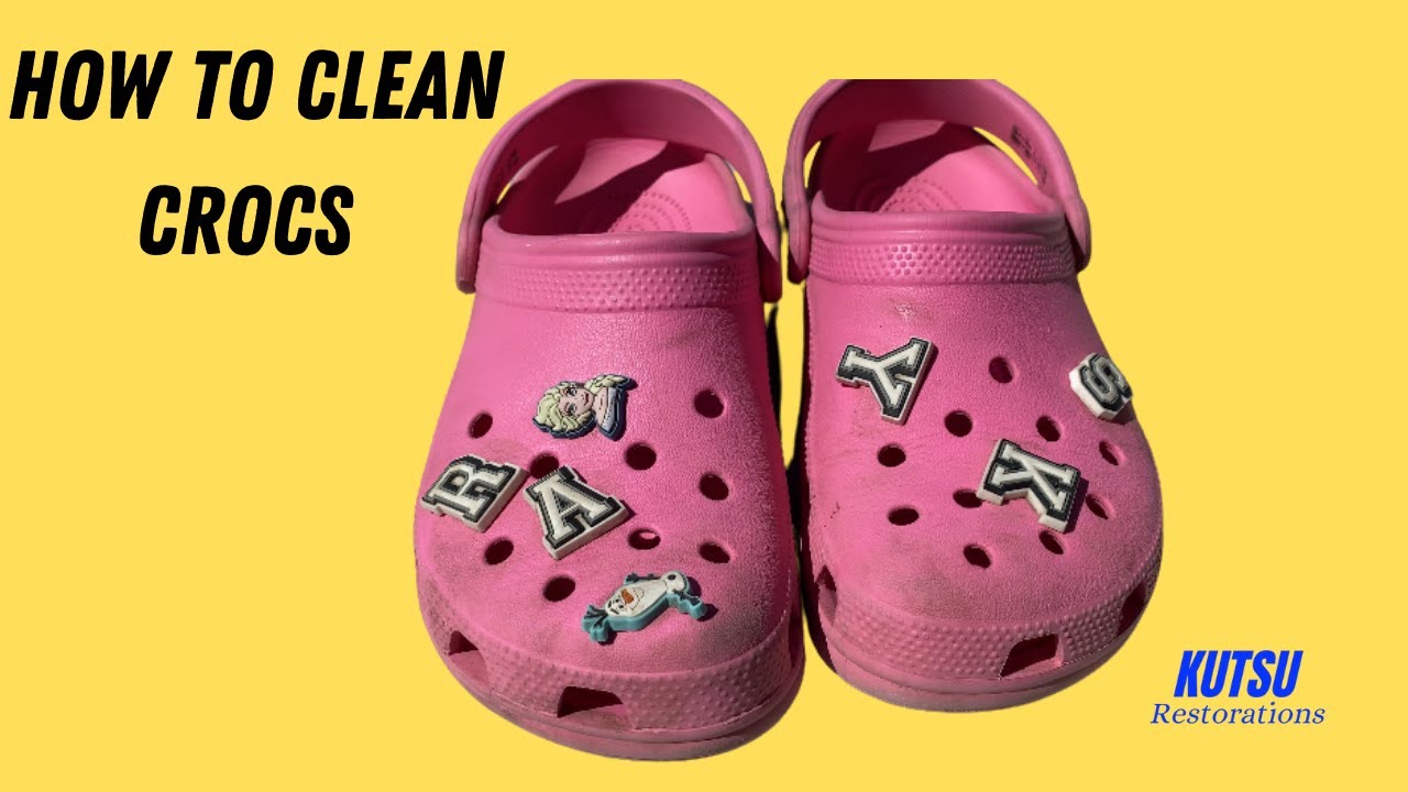HOW TO CLEAN CROCS!!! - YouTube