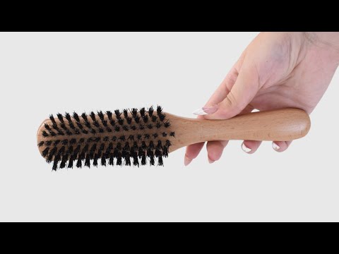 Escova Antiestática com Cerdas de Javali da Labor: Suavidade e Sem Frizz | Pontobelo