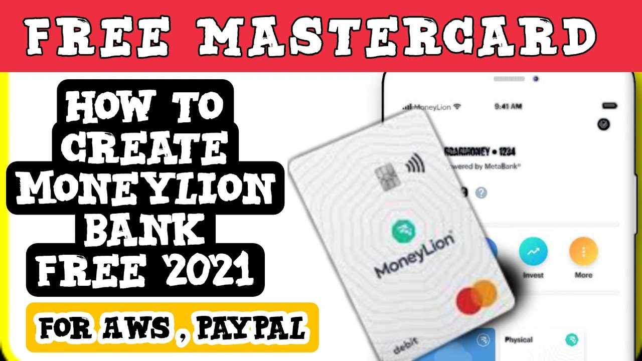 How To Create MoneyLion Bank Account Online || mastercard for trials ...
