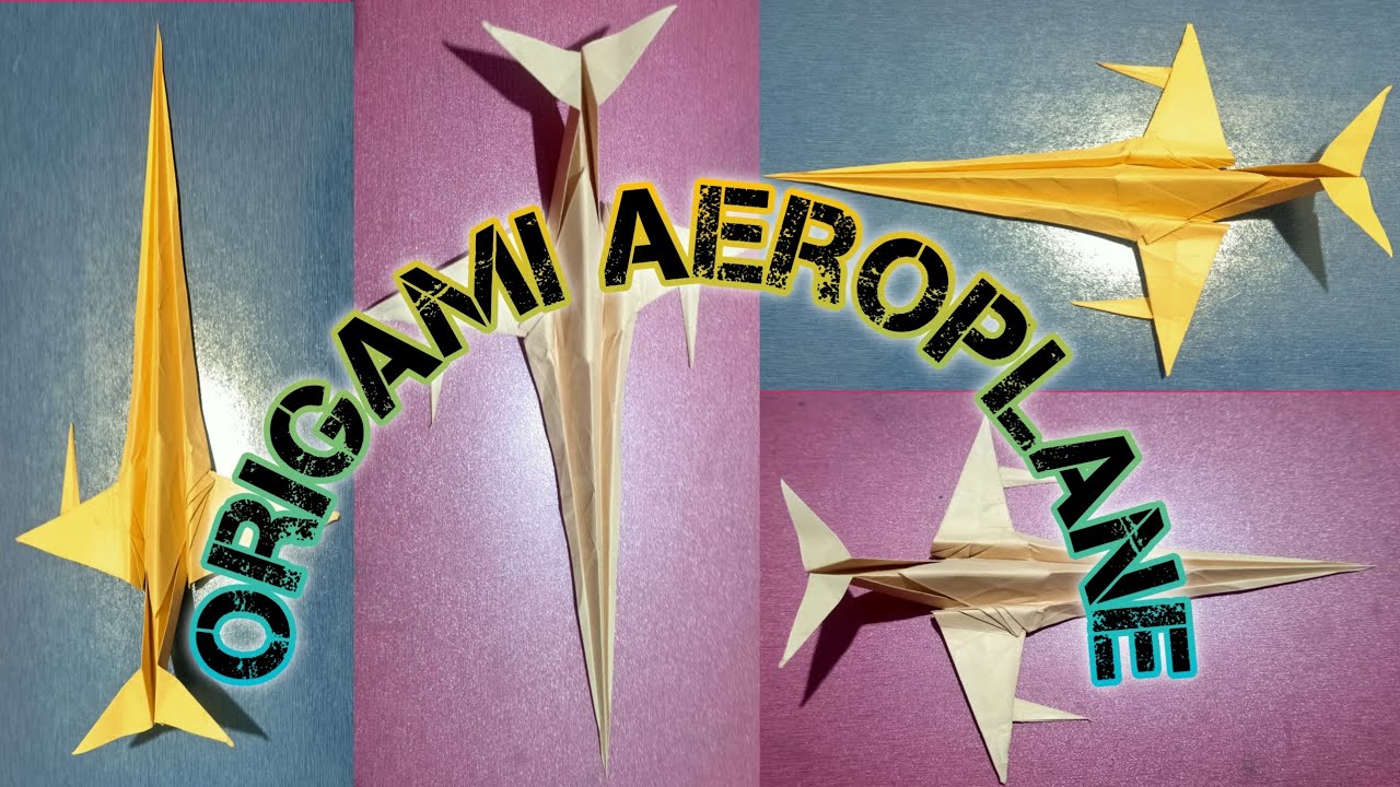 paper aeroplane ||🛩️|| how to make origami aeroplane // paper se ...