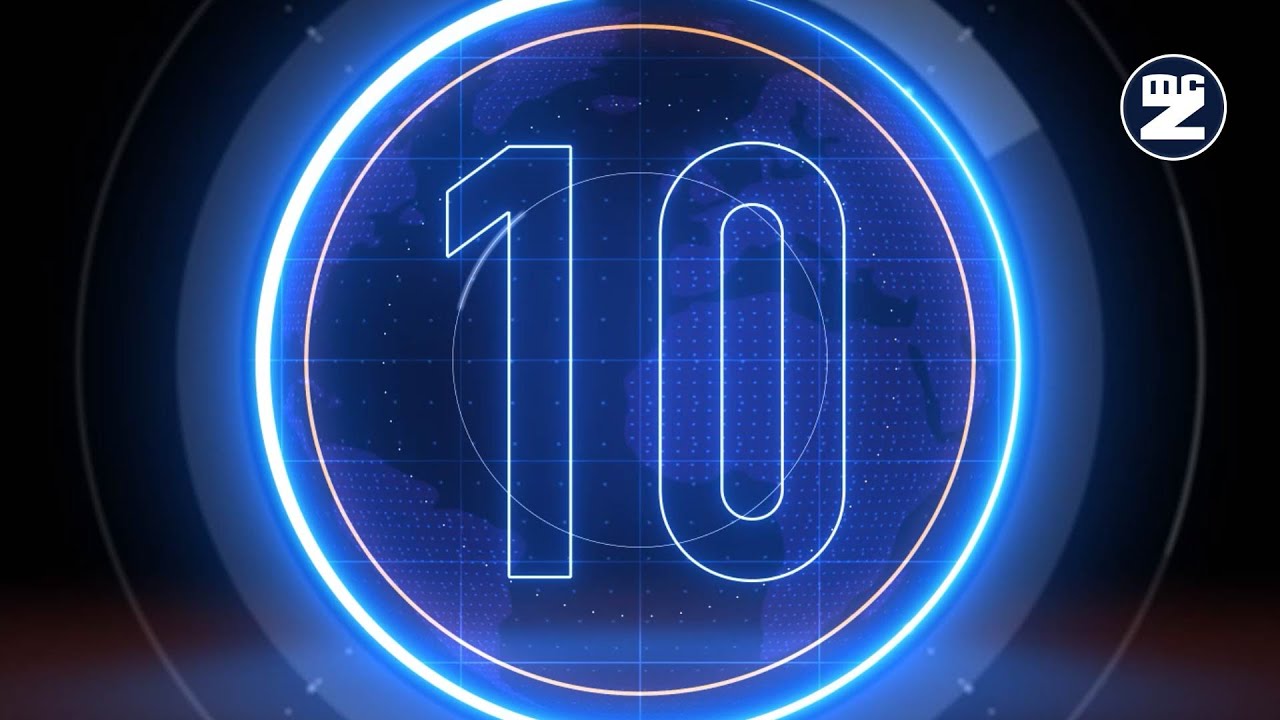 🔵 10 Second Countdown Timer Futuristic Dynamic Neon Glow ⚡ Conto alla rovescia 10 secondi - YouTube
