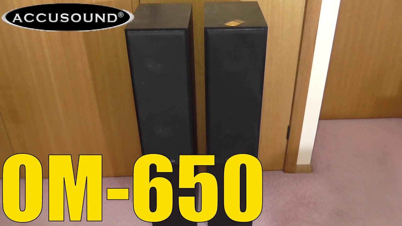 Accusound OM-650 Floorstanding Speakers: TEST - YouTube