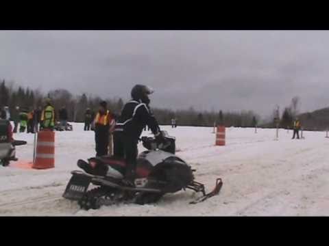 Snowmobile Drag Racing, Meductic New Brunswick - YouTube