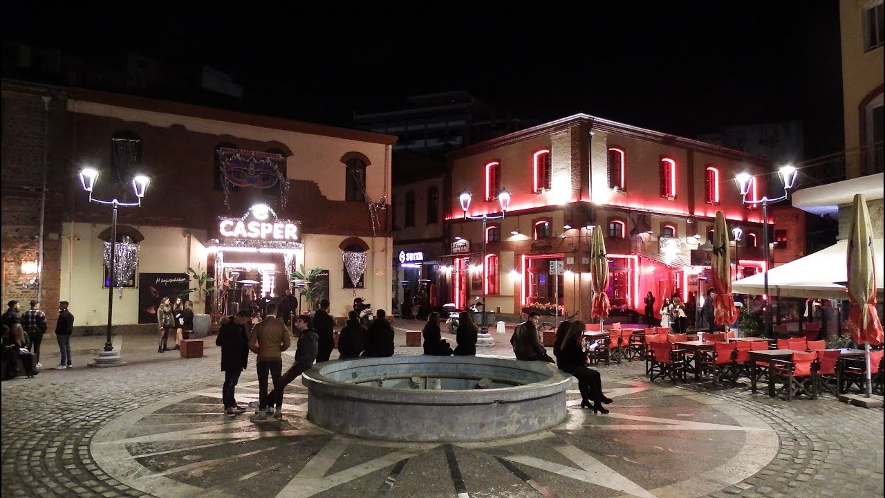 Τα λαδάδικα τη νύχτα, Θεσσαλονίκη - Ladadika by night, Thessaloniki ...