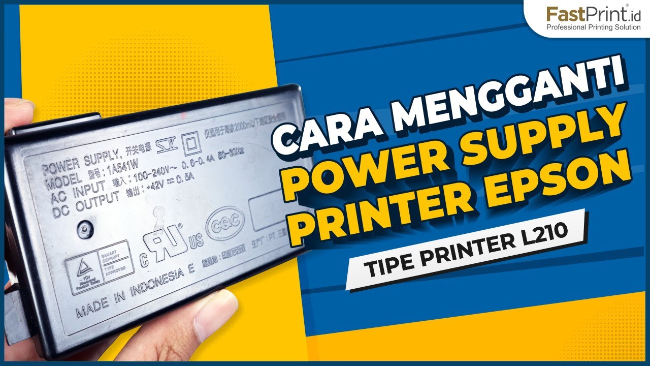 Tutorial Mengganti Power Supply Pada Printer Epson L210, L110 - YouTube