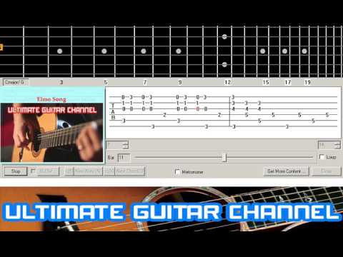 [Guitar Solo Tab] Elmo Song (Sesame Street) - YouTube