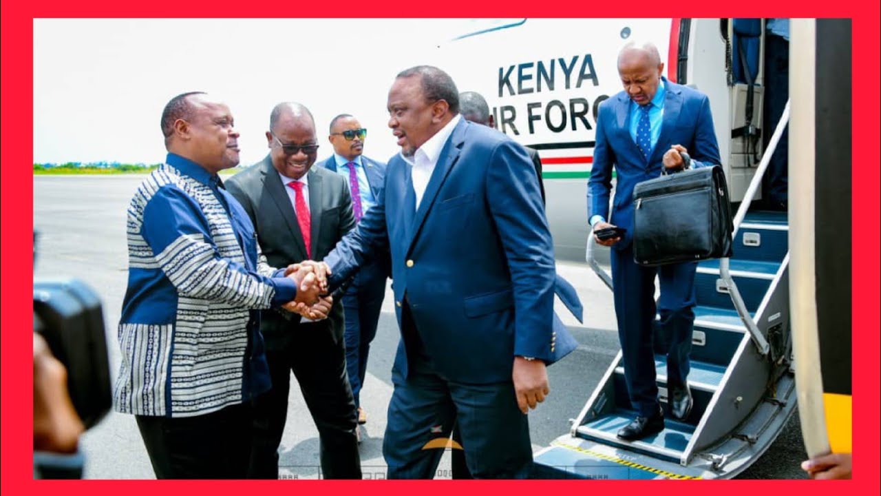 Former president UHURU KENYATTA Lands in BURUNDI using military plane ...
