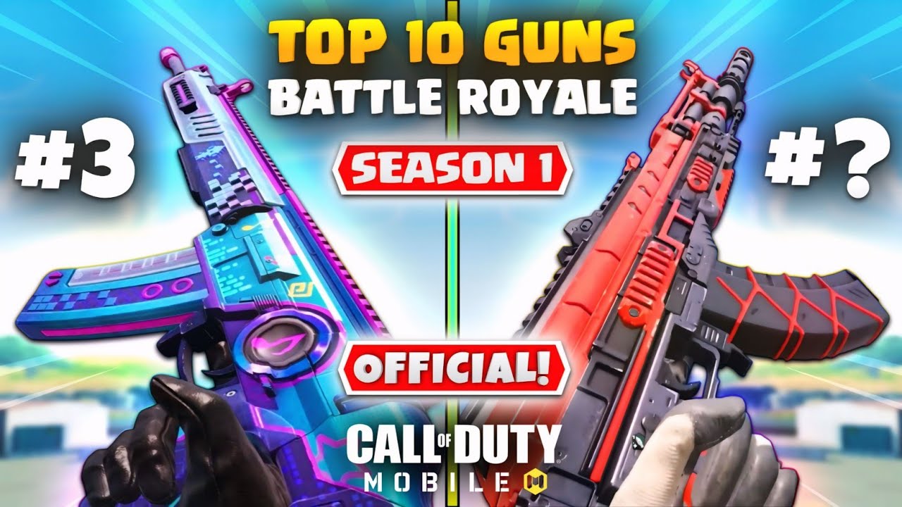 Top 10 BEST Guns In SEASON 1 Battle Royale | Best GUNSMITH LOADOUTS In ...
