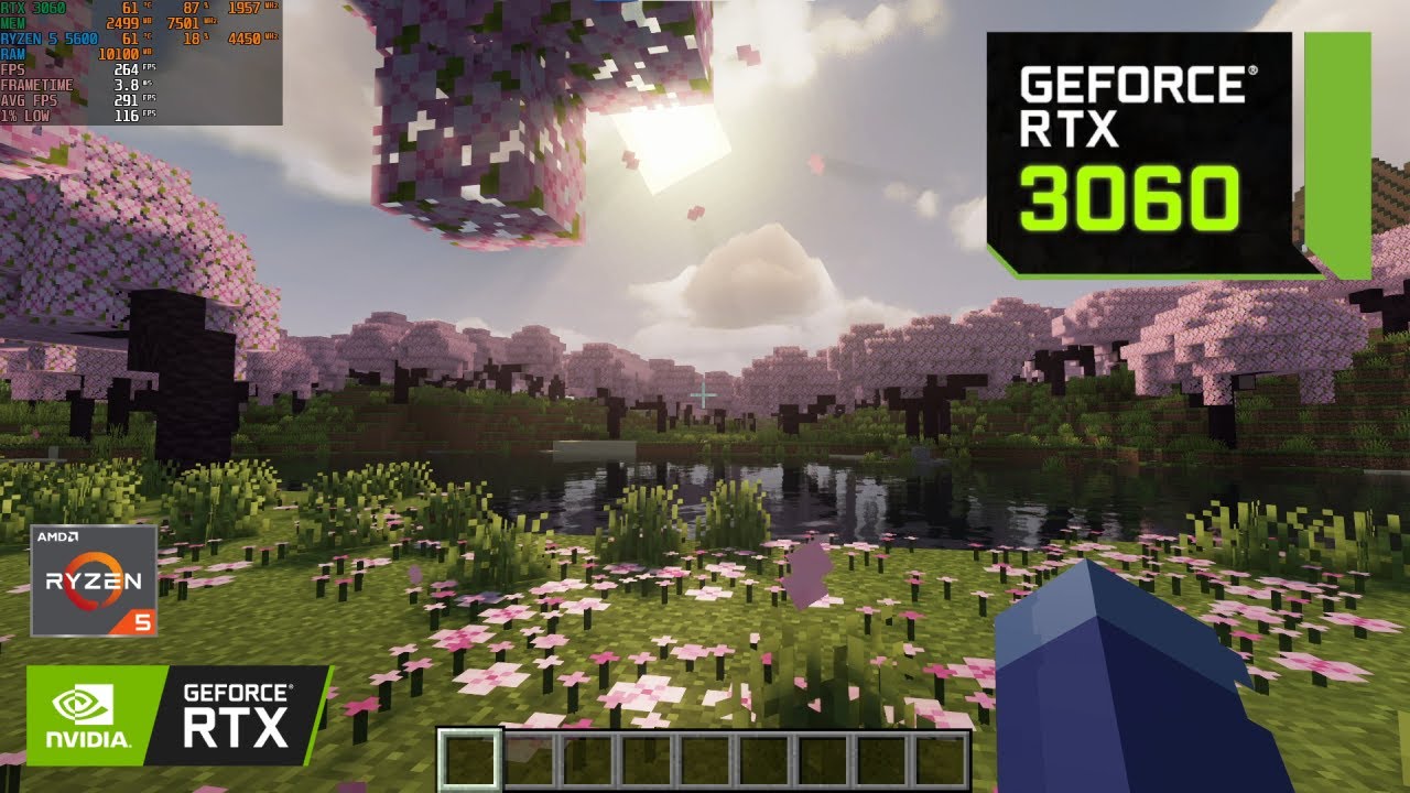 Minecraft 1.21.1 : RTX 3060 12GB + Ryzen 5 5600 : [5 Shaders] - YouTube