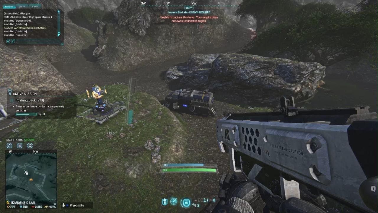 PlanetSide 2 - (214) TR solo heavy assault sunderer & squad versus ...