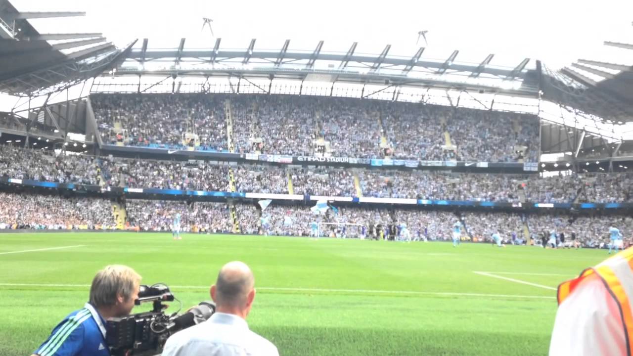 ManCity v Chelsea(family stand view) - YouTube