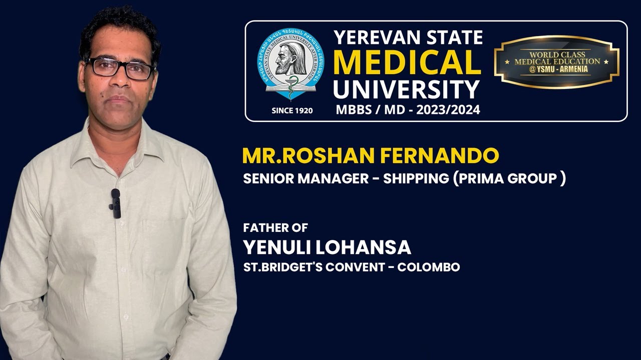 YSMU Parent's Feedback - MR. ROSHAN FERNANDO - YouTube