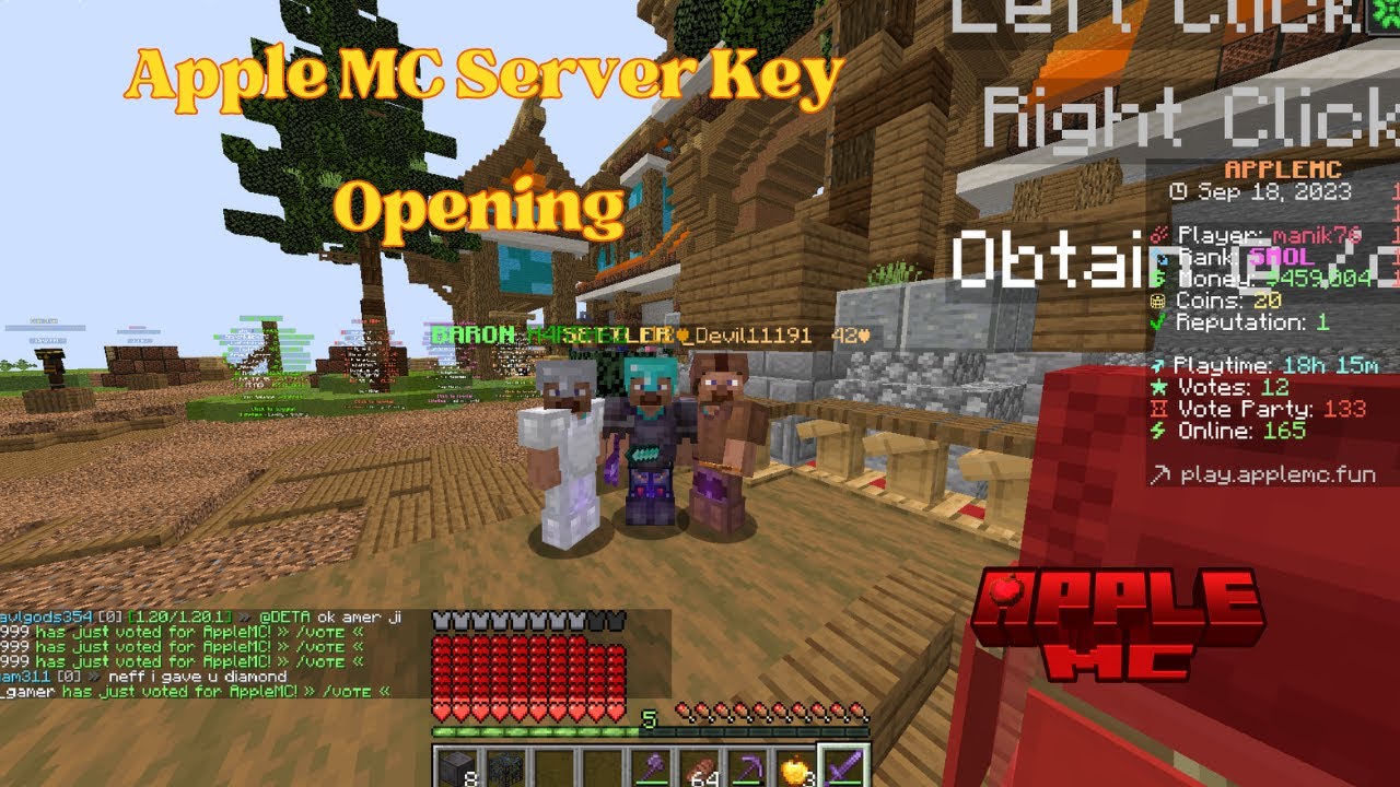 Apple MC Server Key Opening #applemc - YouTube