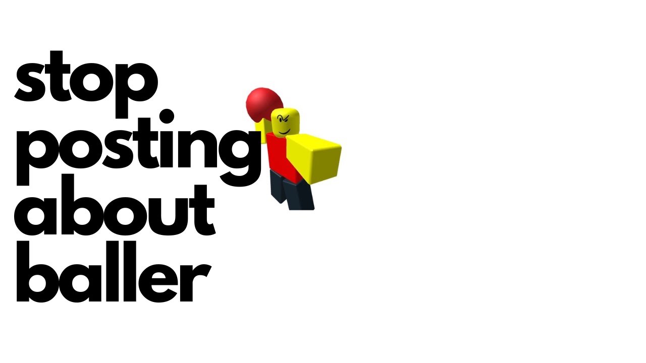 stop posting about baller - YouTube